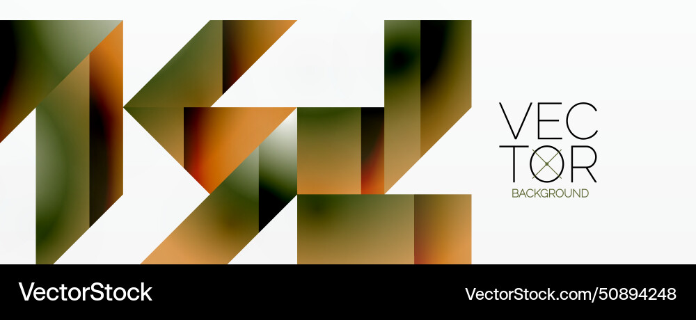 Minimalist elegance - lines squares triangles Vector Image