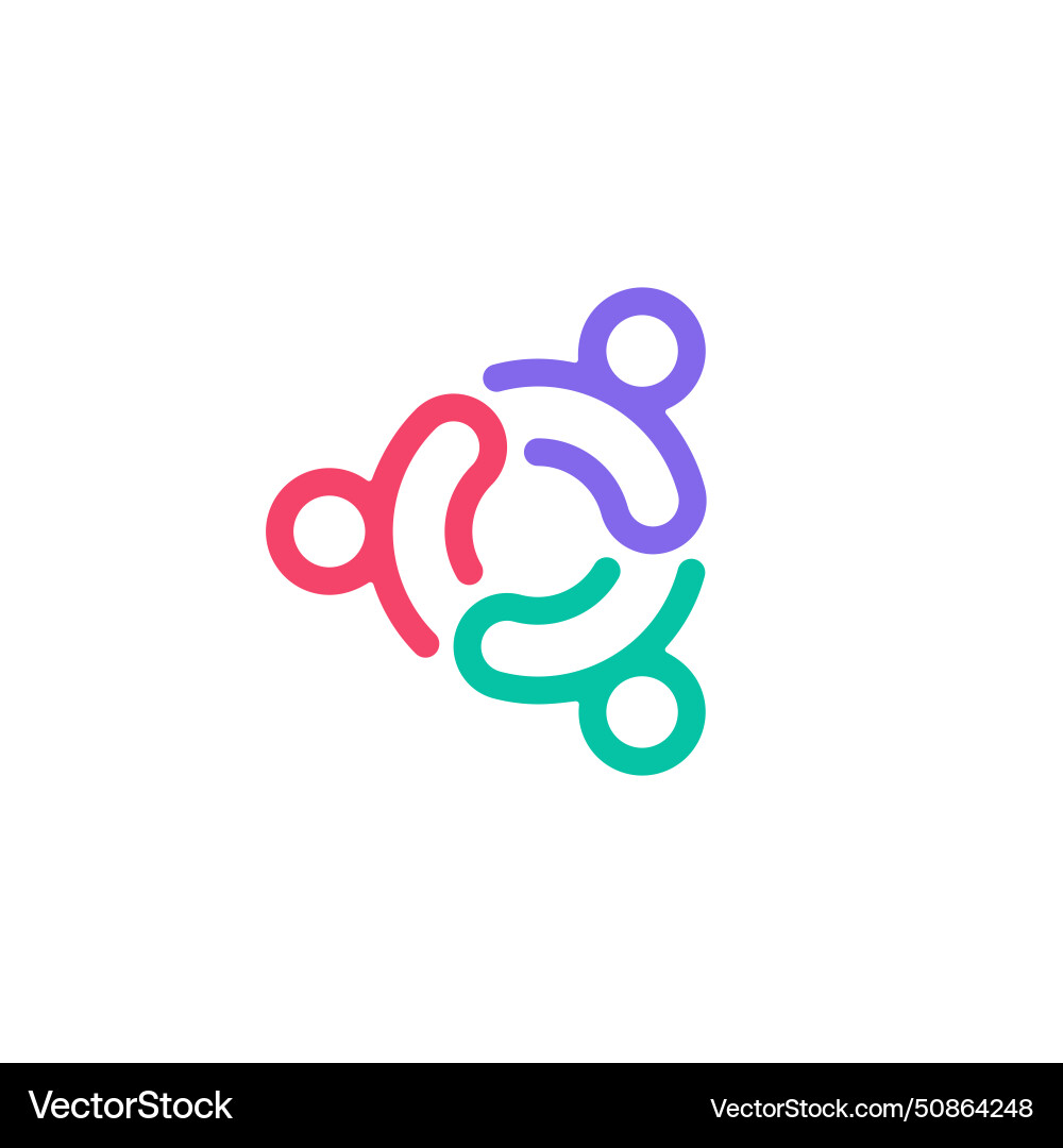 Team community logo Royalty Free Vector Image - VectorStock