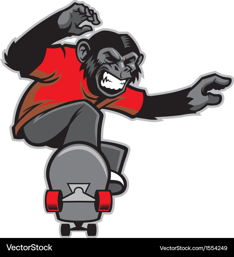 Monkey Skating Vector Images (over 170)