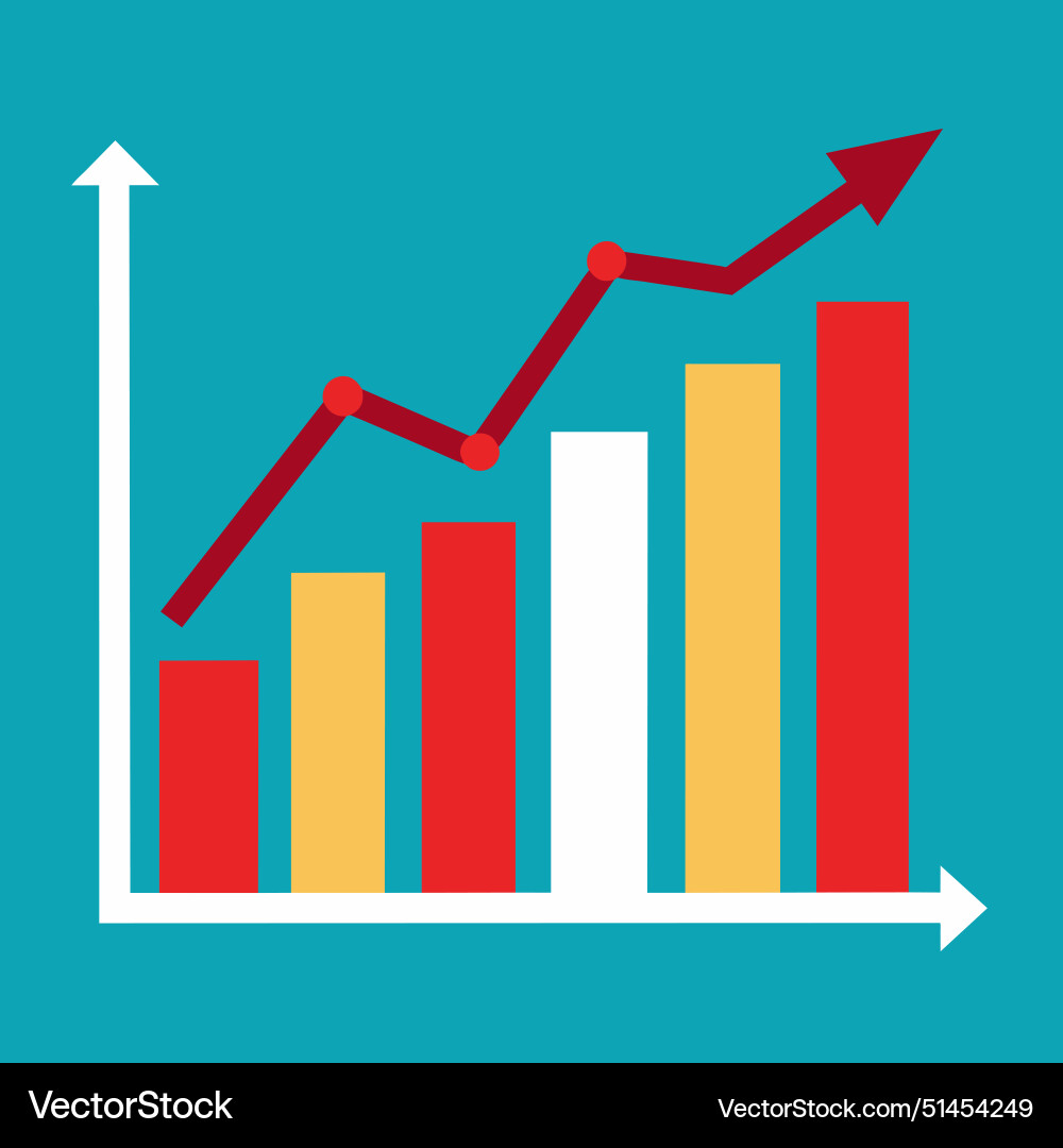 Gdp growth Royalty Free Vector Image - VectorStock