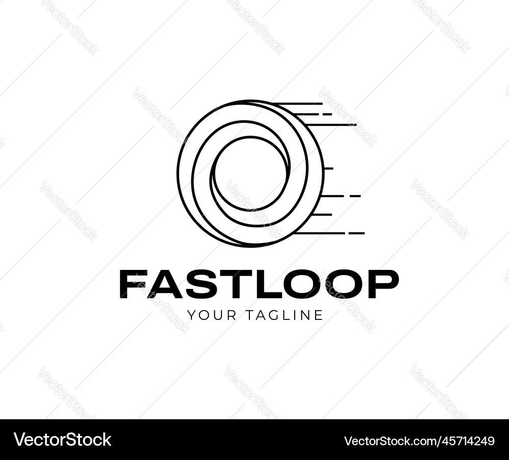 Simple infinity o loops shape logo design template – Royalty-Free ...
