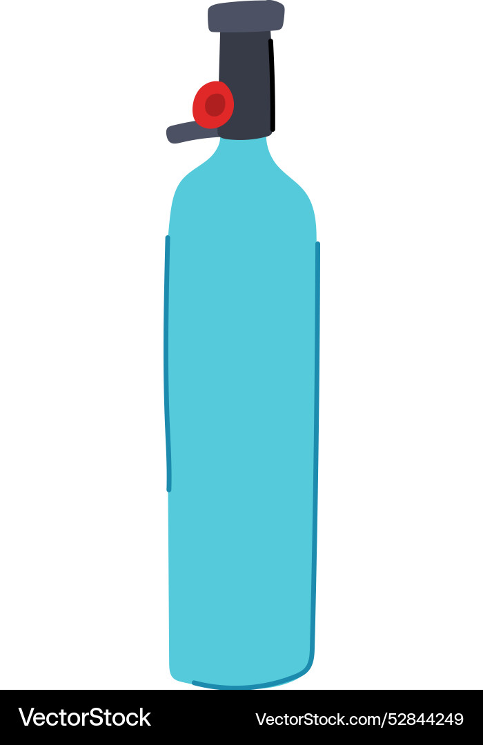 Tank diving cylinder cartoon Royalty Free Vector Image