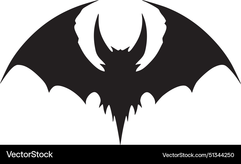 Bat - black and white isolated icon Royalty Free Vector
