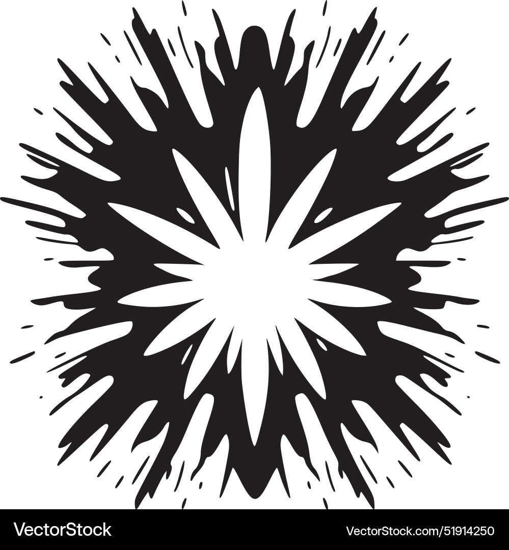 Explosion - high quality logo ideal for t-shirt Vector Image