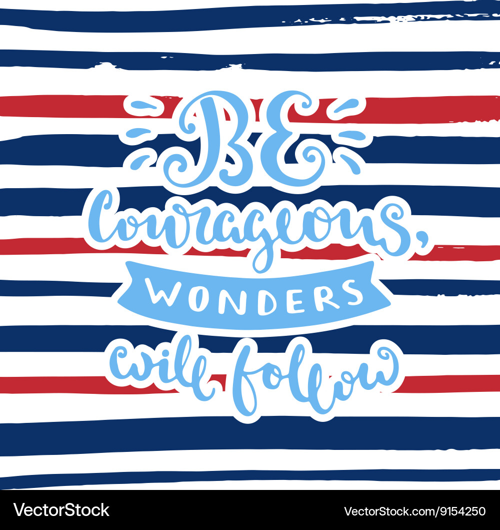Hand drawn lettering poster Royalty Free Vector Image