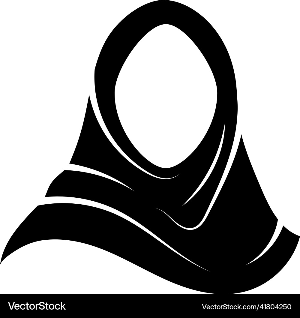 Hijab icon design template isolated Royalty Free Vector