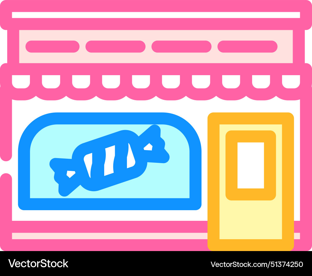 Patisserie street cafe color icon Royalty Free Vector Image Patisserie street cafe color icon Royalty Free Vector Image
