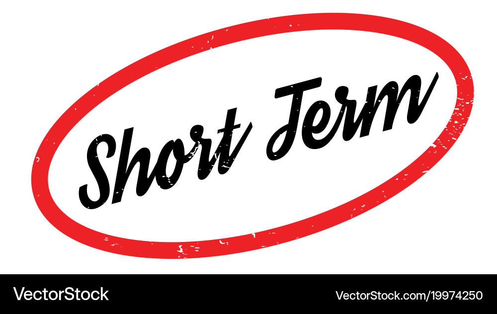 Short term rubber stamp Royalty Free Vector Image