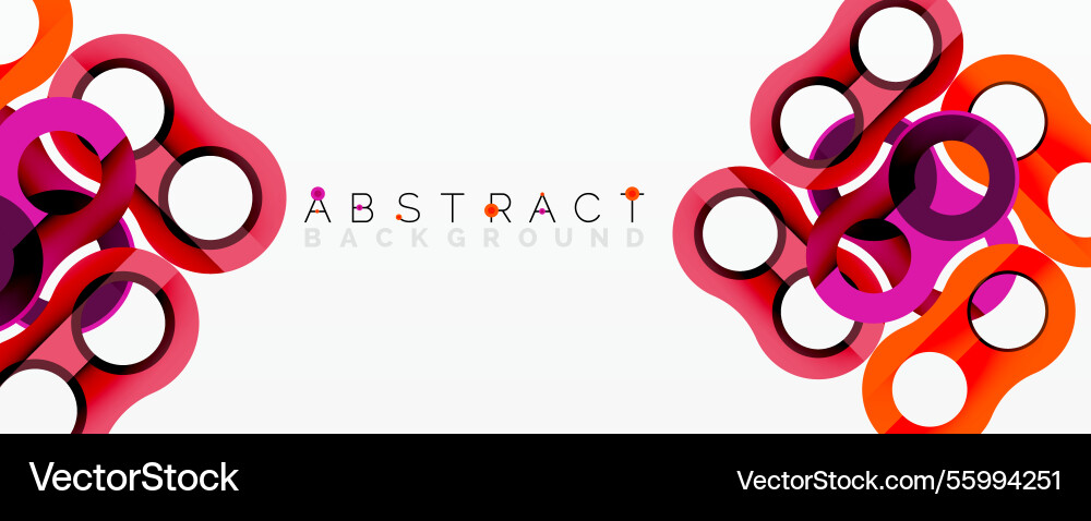 Abstract geometric pattern with interlocking Vector Image