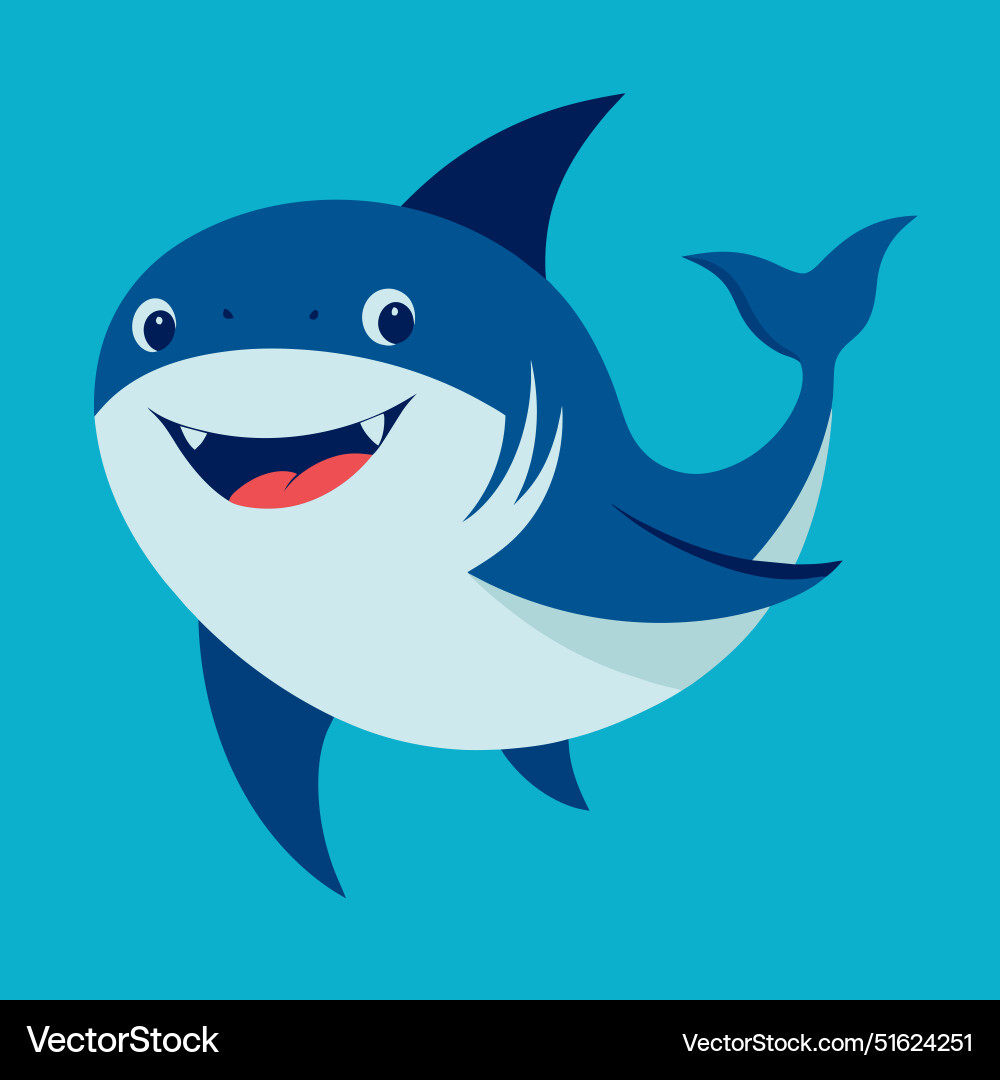 Bull shark smiles icon Royalty Free Vector Image