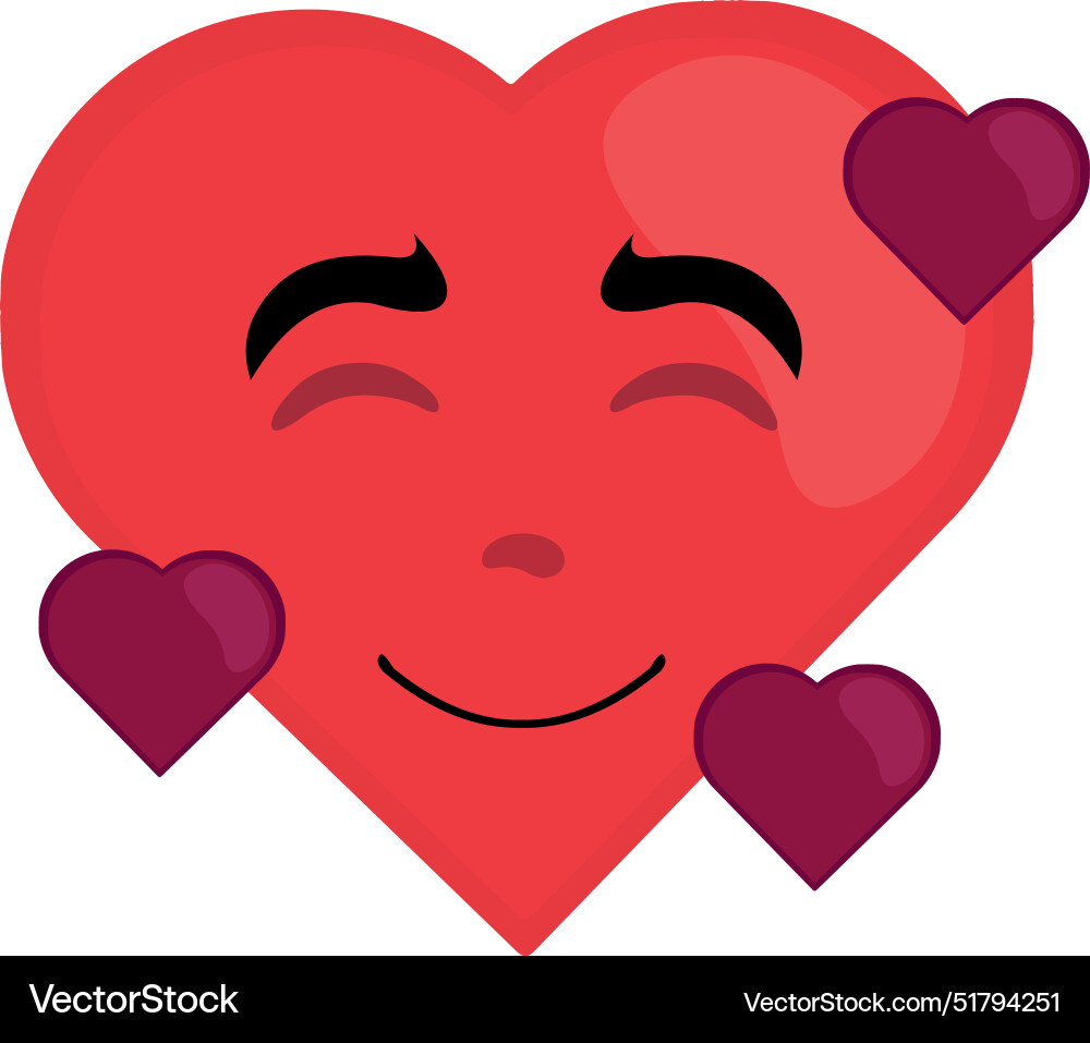 Character hearts Royalty Free Vector Image - VectorStock