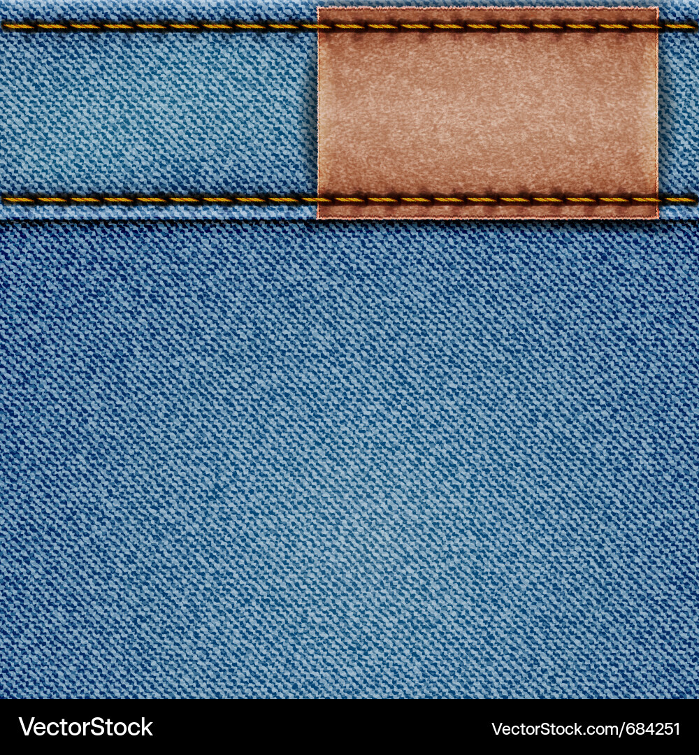 Denim Fabric Texture Royalty Free Vector Image