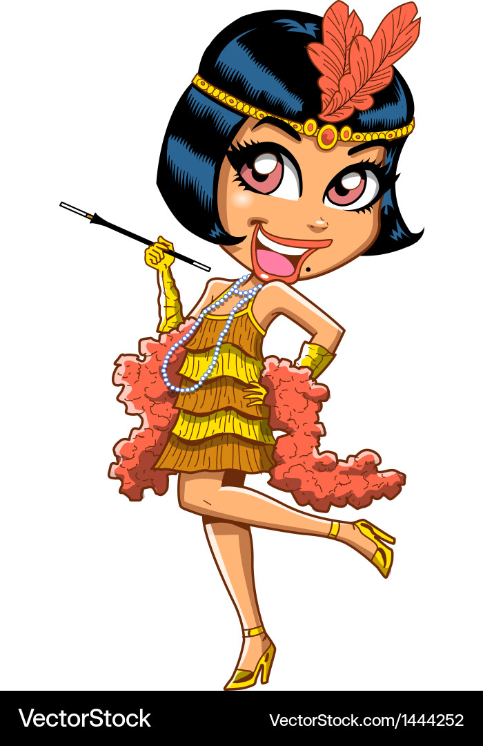 Flapper Royalty Free Vector Image - VectorStock