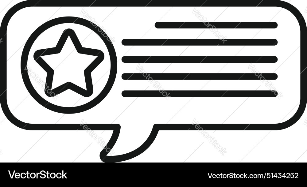 Star feedback icon Royalty Free Vector Image - VectorStock