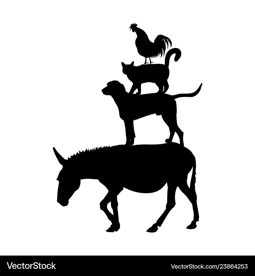 Bremen town musicians Royalty Free Vector Image
