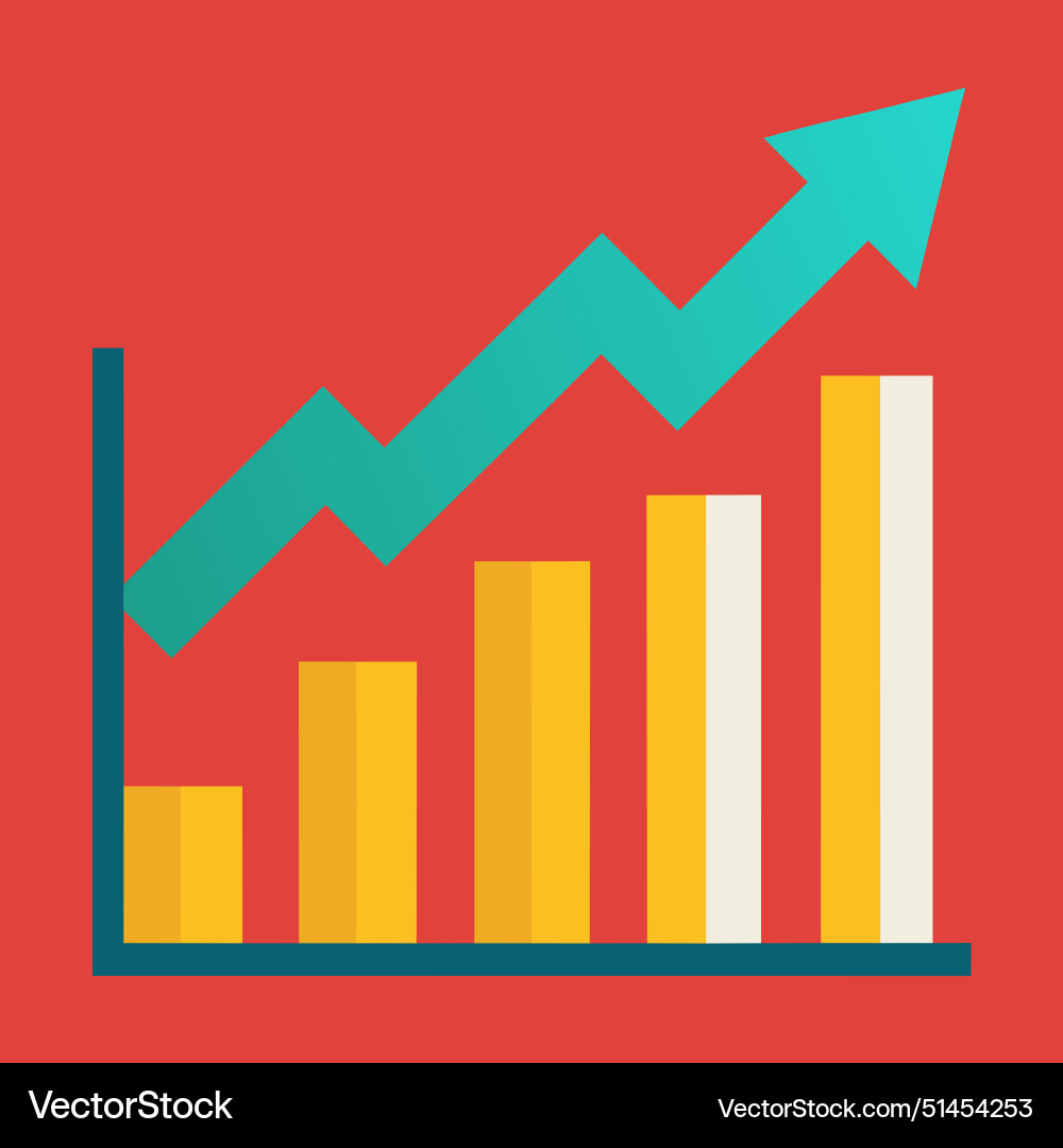 Gdp growth Royalty Free Vector Image - VectorStock