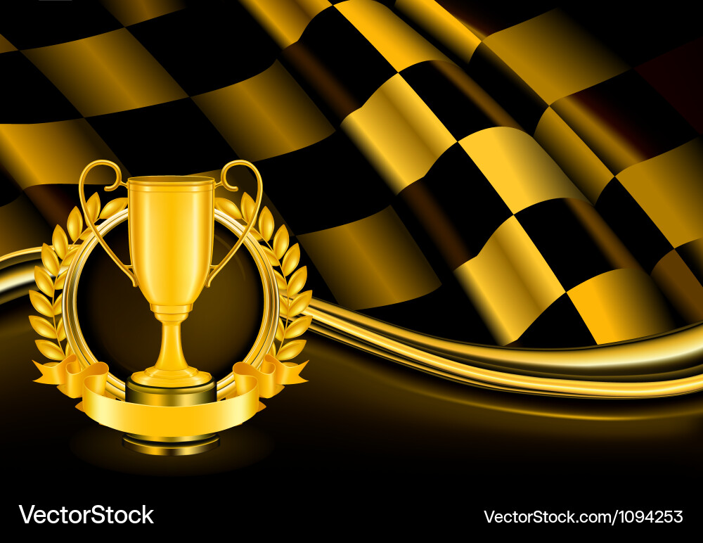 Racing Checkered Flag Background Royalty Free Vector Image