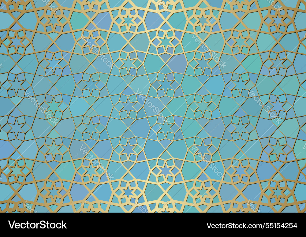 Abstract background with islamic ornament arabic Vector Image