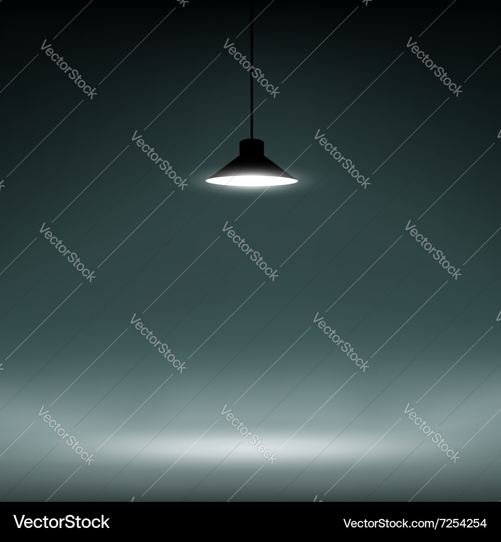 Background illuminated lamp Royalty Free Vector Image