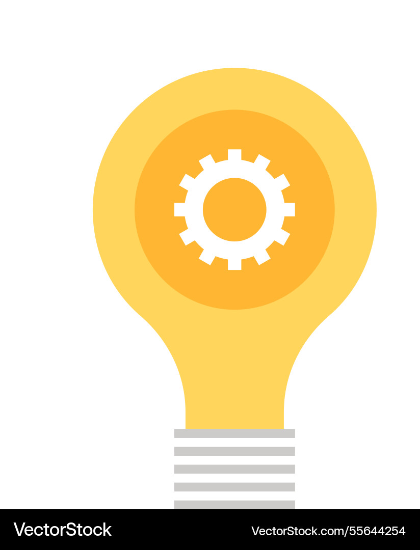 Big idea flat web icon concept Royalty Free Vector Image