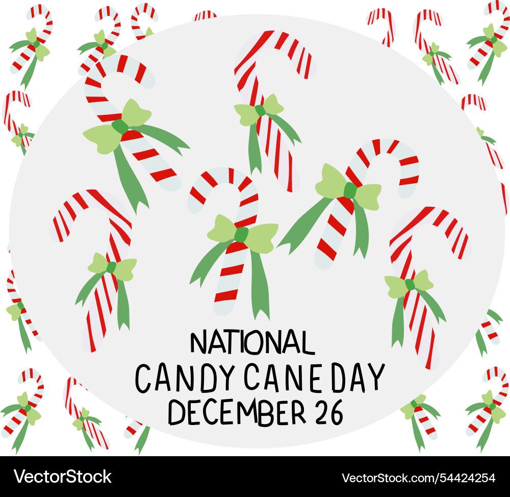Candy cane day national Royalty Free Vector Image