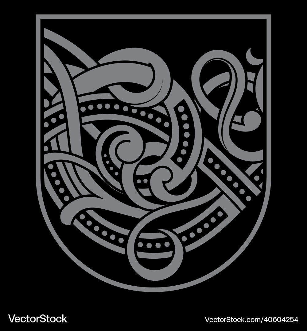 Design old norse pattern Royalty Free Vector Image