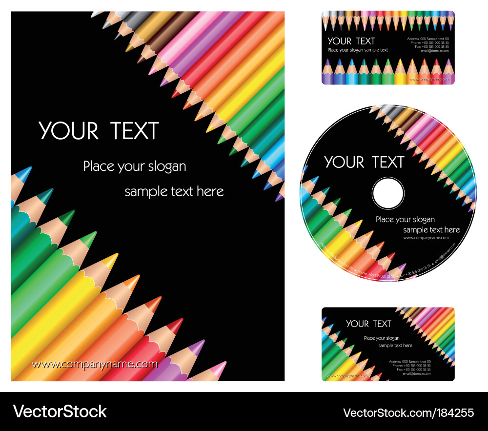 Corporate design layout Royalty Free Vector Image