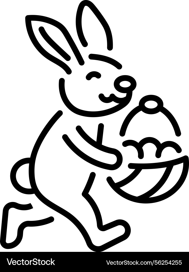 Easter bunny Royalty Free Vector Image - VectorStock