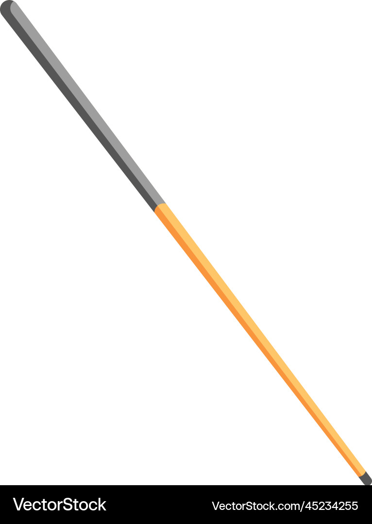Pool Cue Stick Icon - Wooden Royalty Free Vector Image
