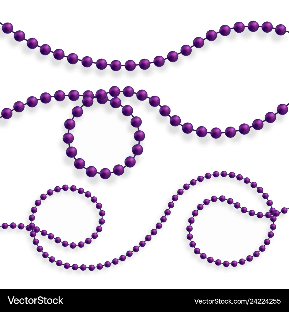 Pure beads are realistic Royalty Free Vector Image