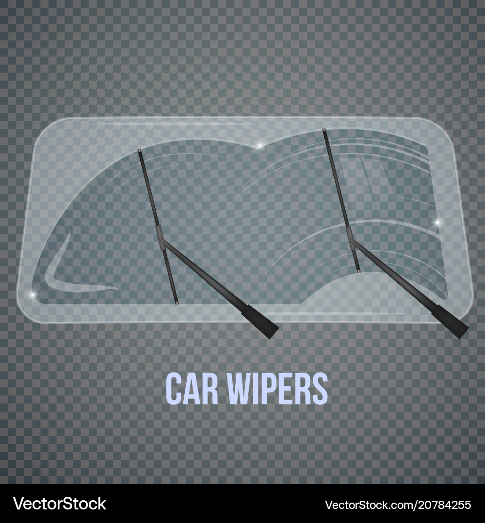 Realistic Windshield Wipers Royalty Free Vector Image