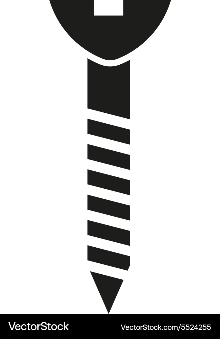 Screw Icon - Bolt Symbol Royalty Free Vector Image