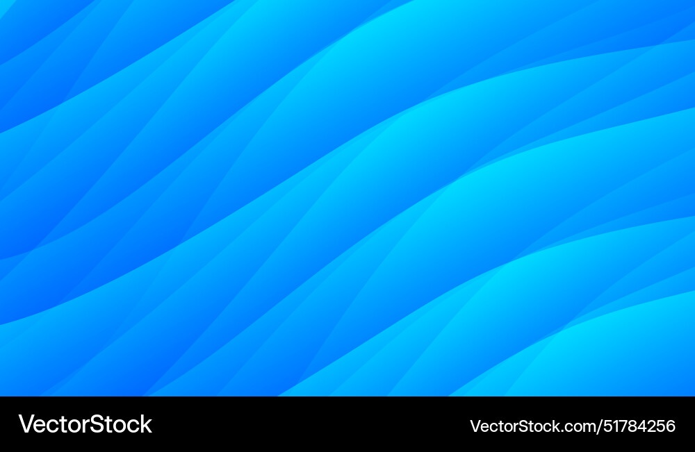 Abstract blue wavy and curvy template Royalty Free Vector