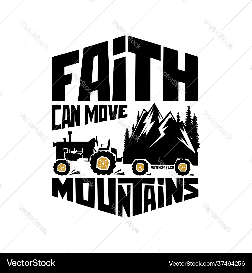 Biblical Faith Art - Mountains Royalty Free Vector Image
