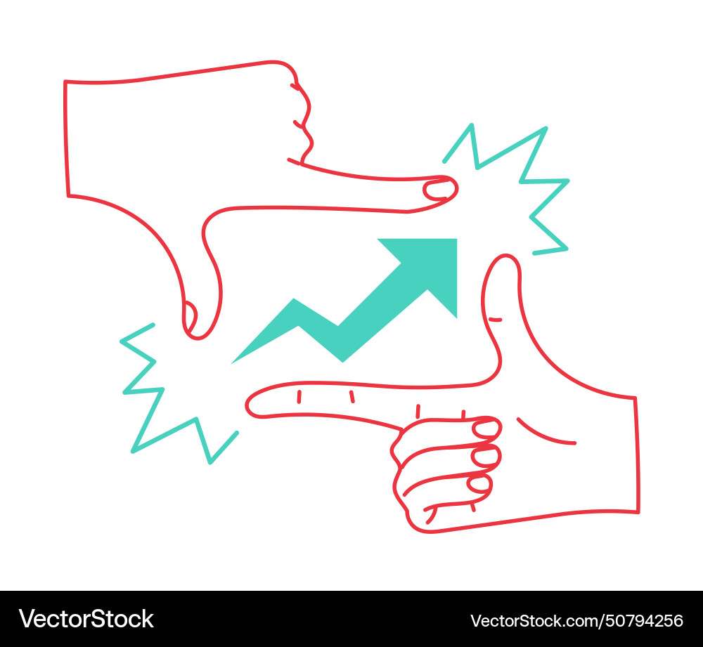 Hand frame or finger gesture Royalty Free Vector Image