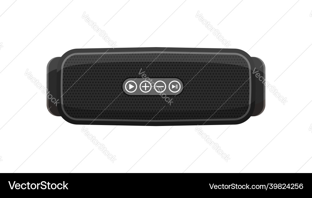 Portable wireless speaker for music smart device Vector Image