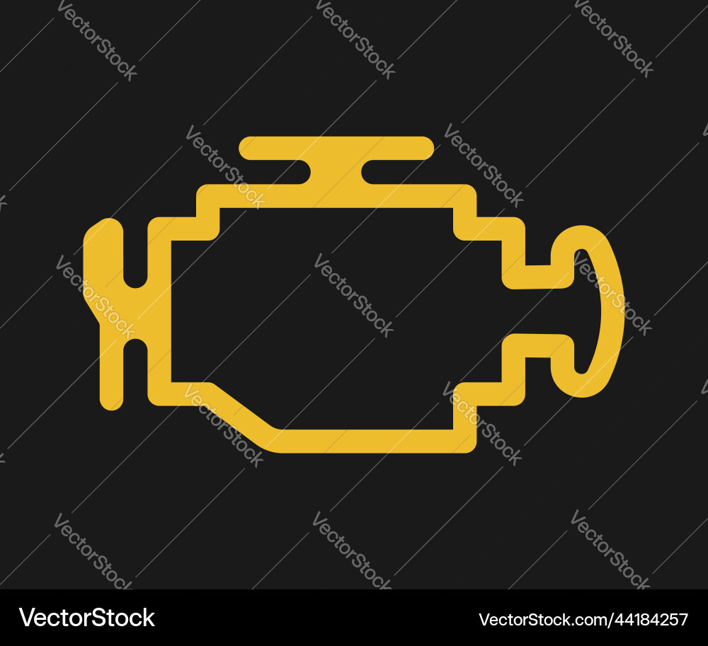 Auto car sign engine icon Royalty Free Vector Image