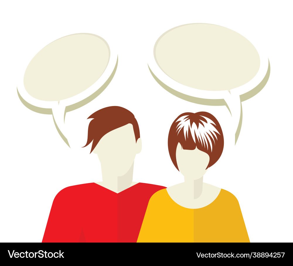 Avatar talk Royalty Free Vector Image - VectorStock