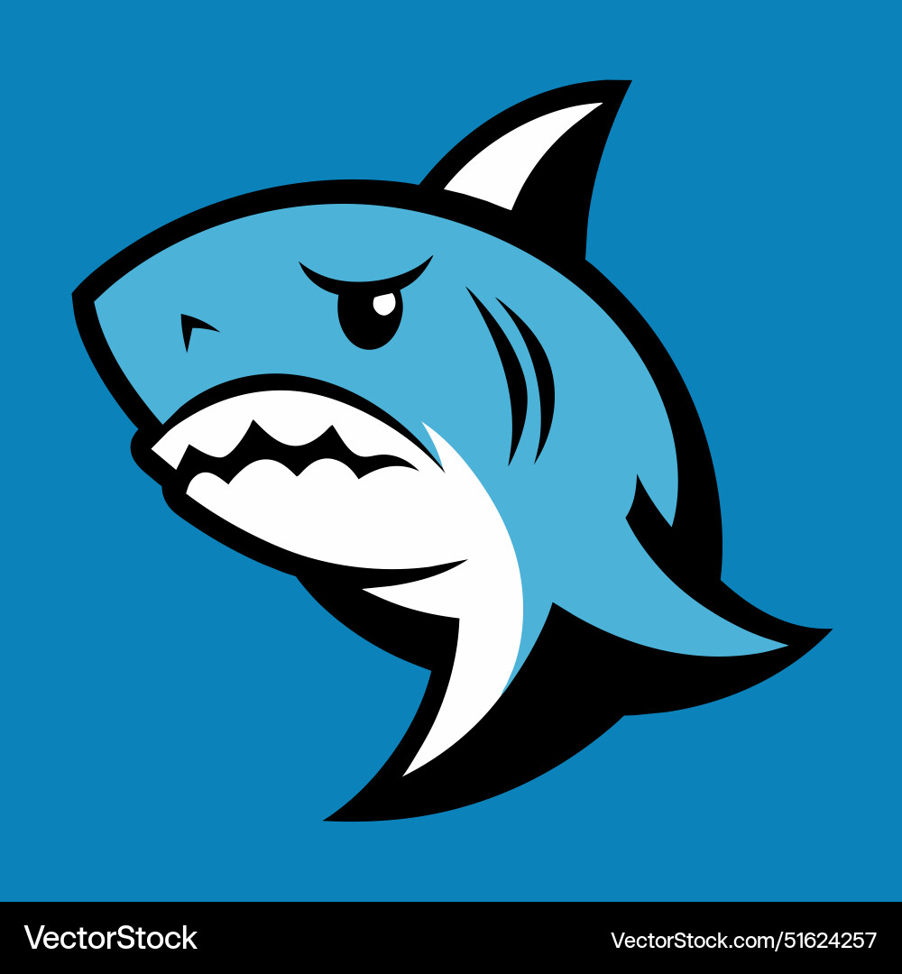 Bull shark cries icon Royalty Free Vector Image
