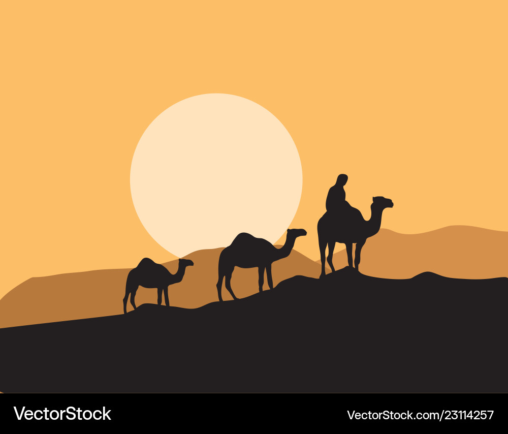 Camel Royalty Free Vector Image - VectorStock