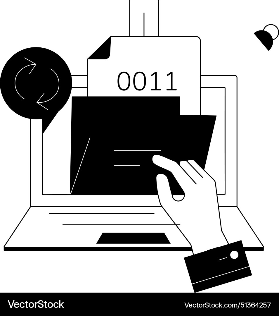 Data synchronization Royalty Free Vector Image Data synchronization Royalty Free Vector Image