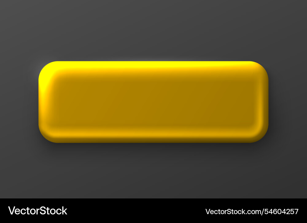Golden frame label event bar button gold Vector Image