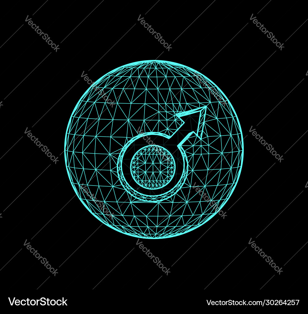 Mars - 3D Planet Illustration Royalty Free Vector Image