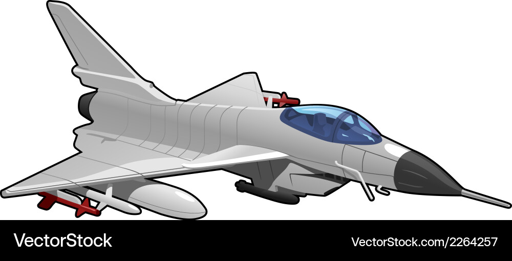 Modern Fighter Jet Royalty Free Vector Image - VectorStock