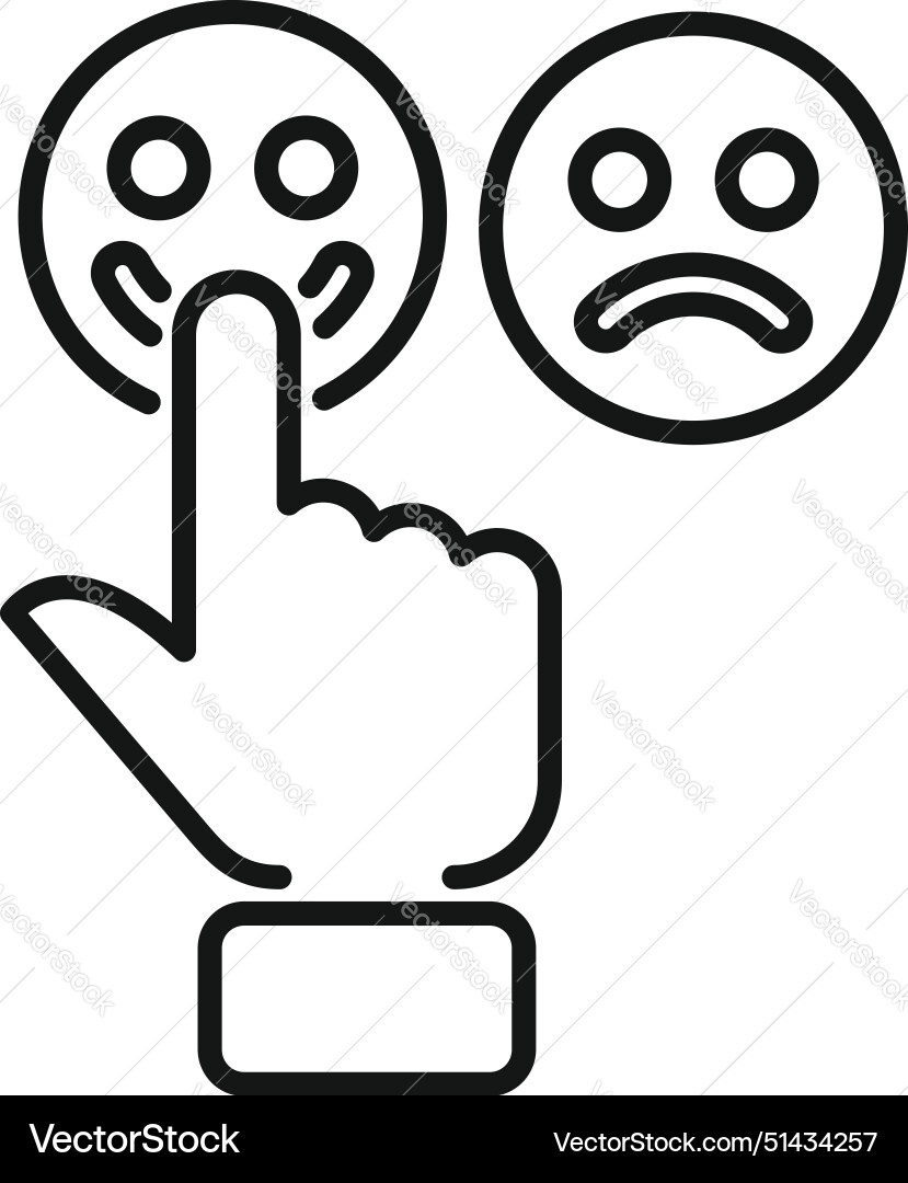 Silence negative feedback concept icon Royalty Free Vector