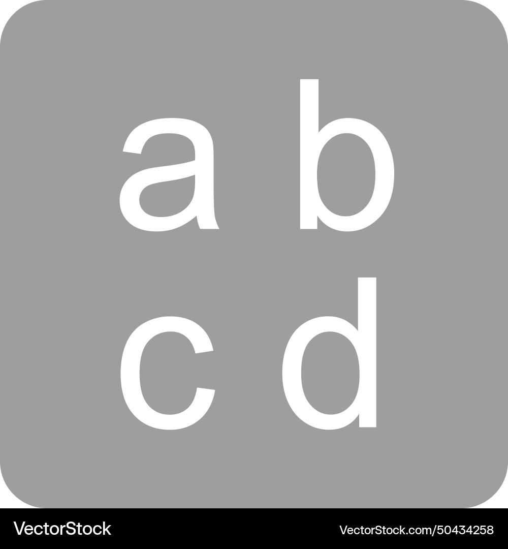 Input latin lowercase icon image Royalty Free Vector Image
