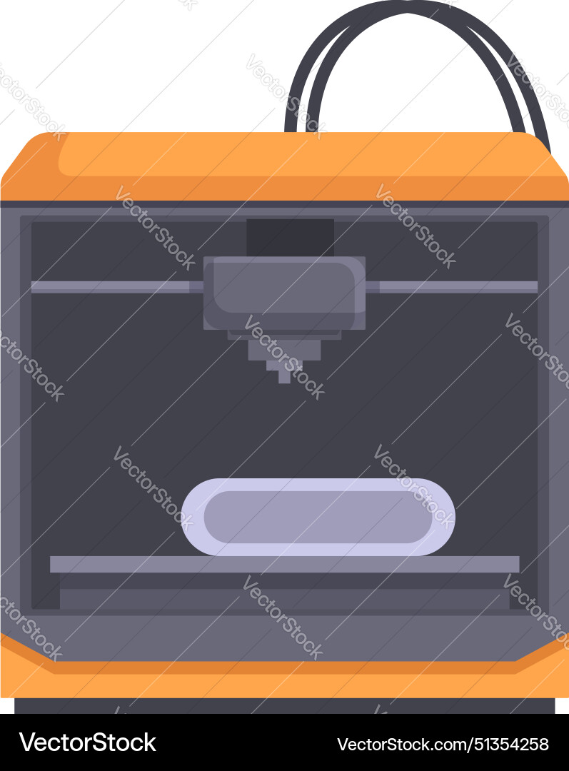 Modern 3d printer Royalty Free Vector Image - VectorStock