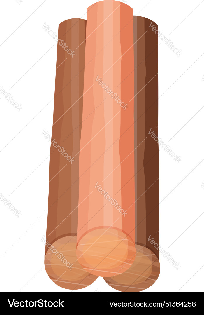 Wooden logs Royalty Free Vector Image - VectorStock