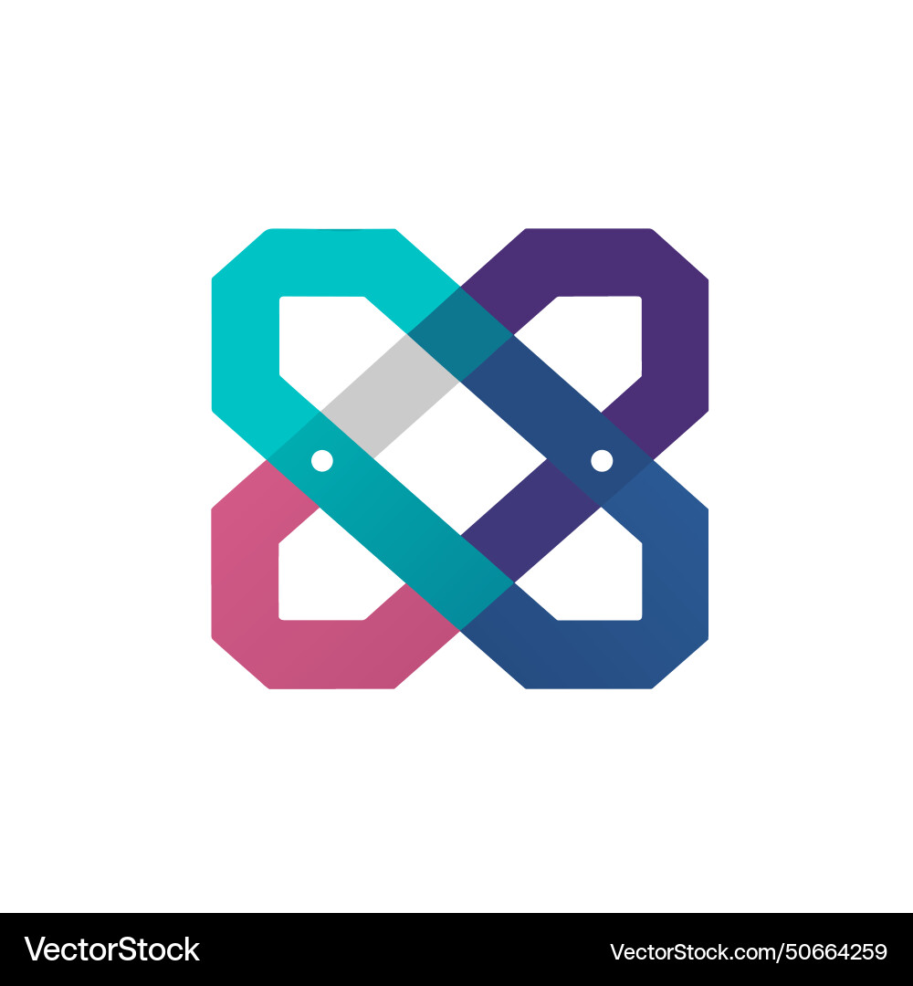 App development filled colorful logo Royalty Free Vector