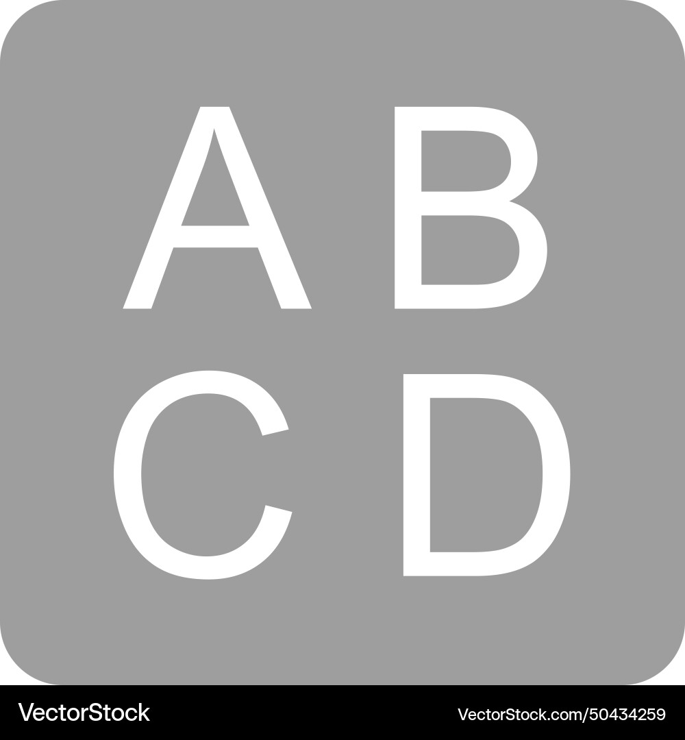 Input latin uppercase icon image Royalty Free Vector Image